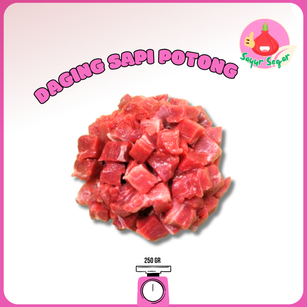 Jual Sayur Segar - Daging Sapi Potong Dadu/Diced Beef 250 gr | Shopee ...