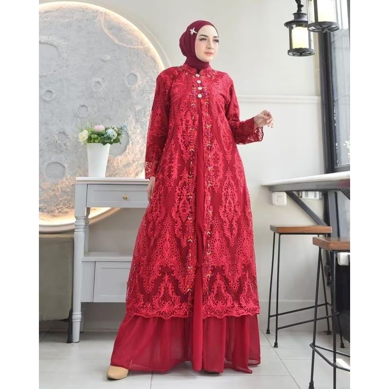 Jual Gamis Sakura Payet - pakaian kondangan, pesta dan akad nikah - baju seragam keluarga yang ...