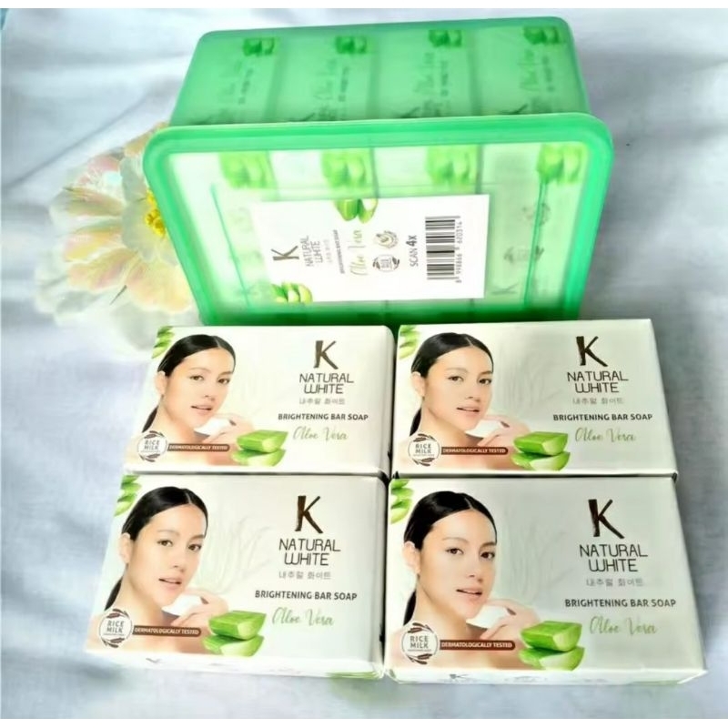Jual sabun K Natural paket ekonomis isi 4 free box | Shopee Indonesia