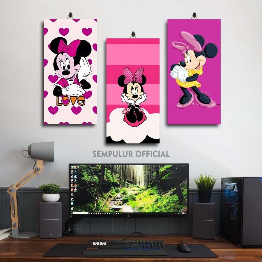 Jual Poster Kayu Murah Gambar Wallpaper Mickey Mouse Lucu / Sempulur ...