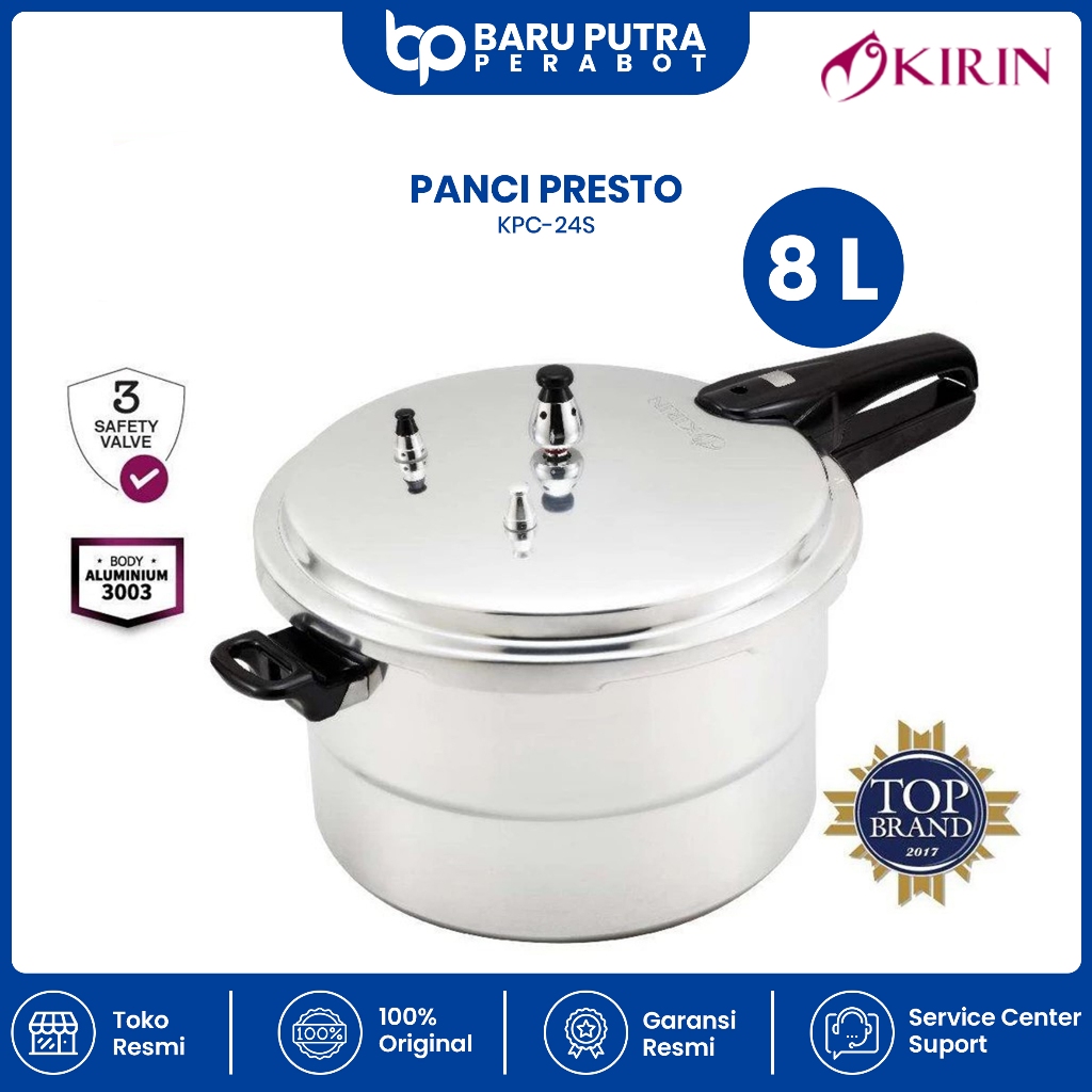 Jual KIRIN PRESSURE COOKER 8 Liter |KPC-24S | Shopee Indonesia