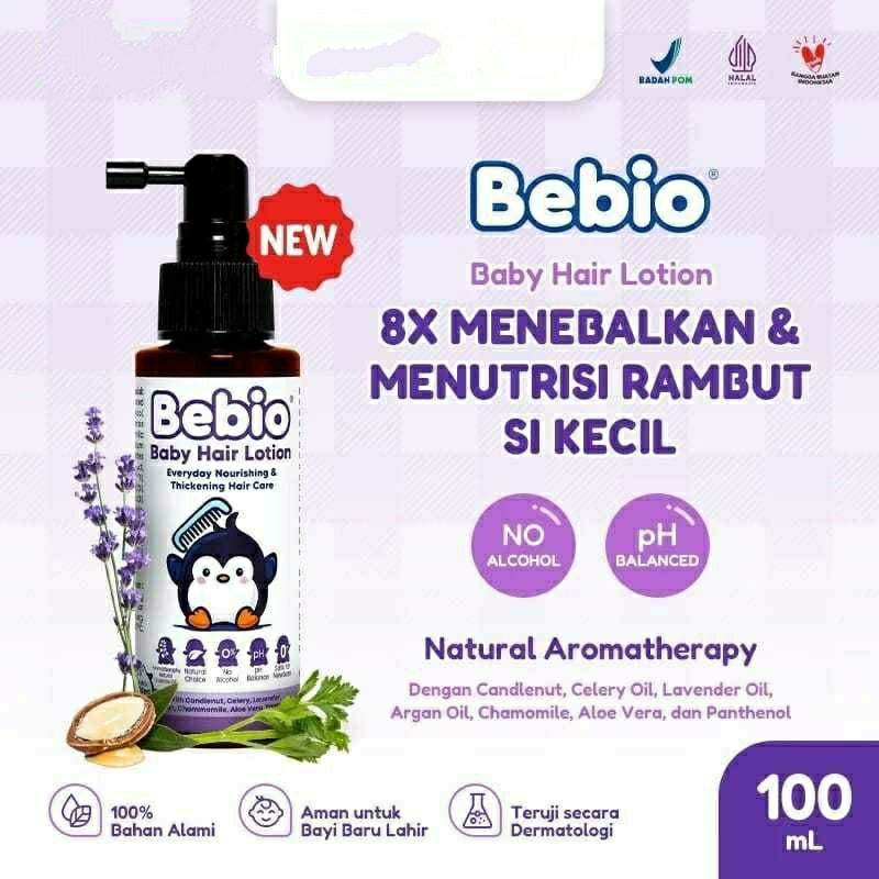 Jual BEBIO BABY HAIR LOTION 100ML/PERAWATAN RAMBUT ANAK. | Shopee Indonesia
