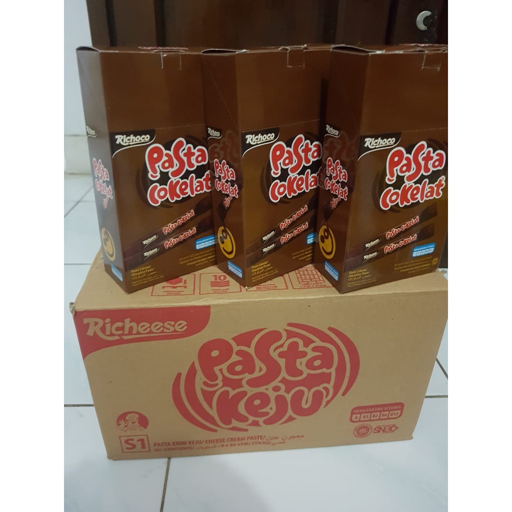 Jual 1 Dus Pasta Keju / Coklat Nabati Richesse Richoco Isi 9 pak / 1 ...