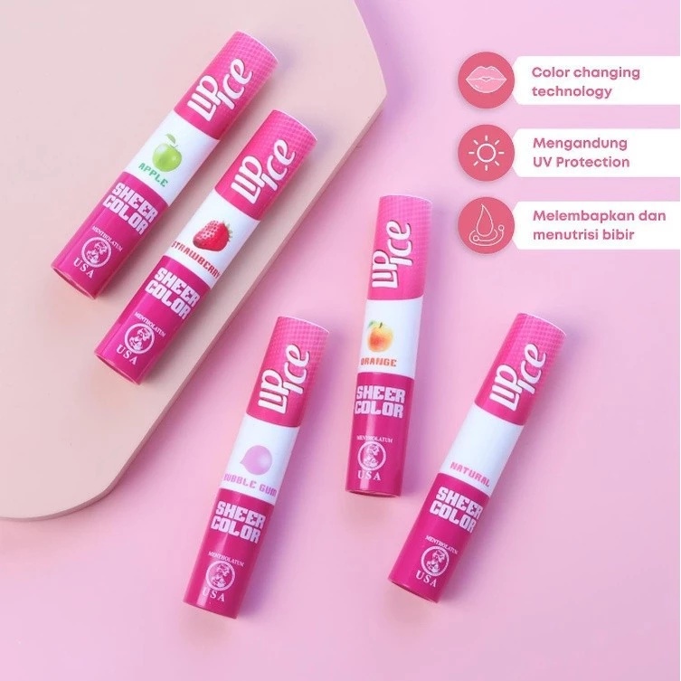 Jual LIP ICE SHEER COLOUR - 2.2gr | Lip ice Sheer Strawberry Orange ...