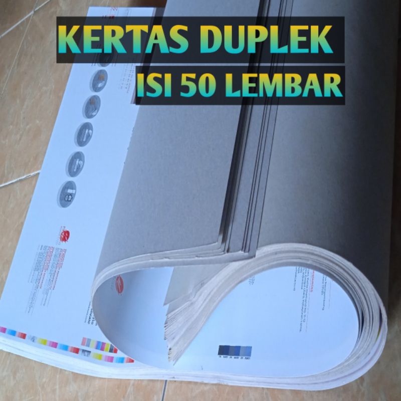 Jual kertas duplek isi 50 lembar ukuran P_80cm L_40cm untuk ...