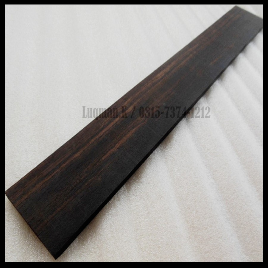 Jual Bahan Material Fretboard Fingerboard Gitar Kayu Wooden Eboni Ebony ...