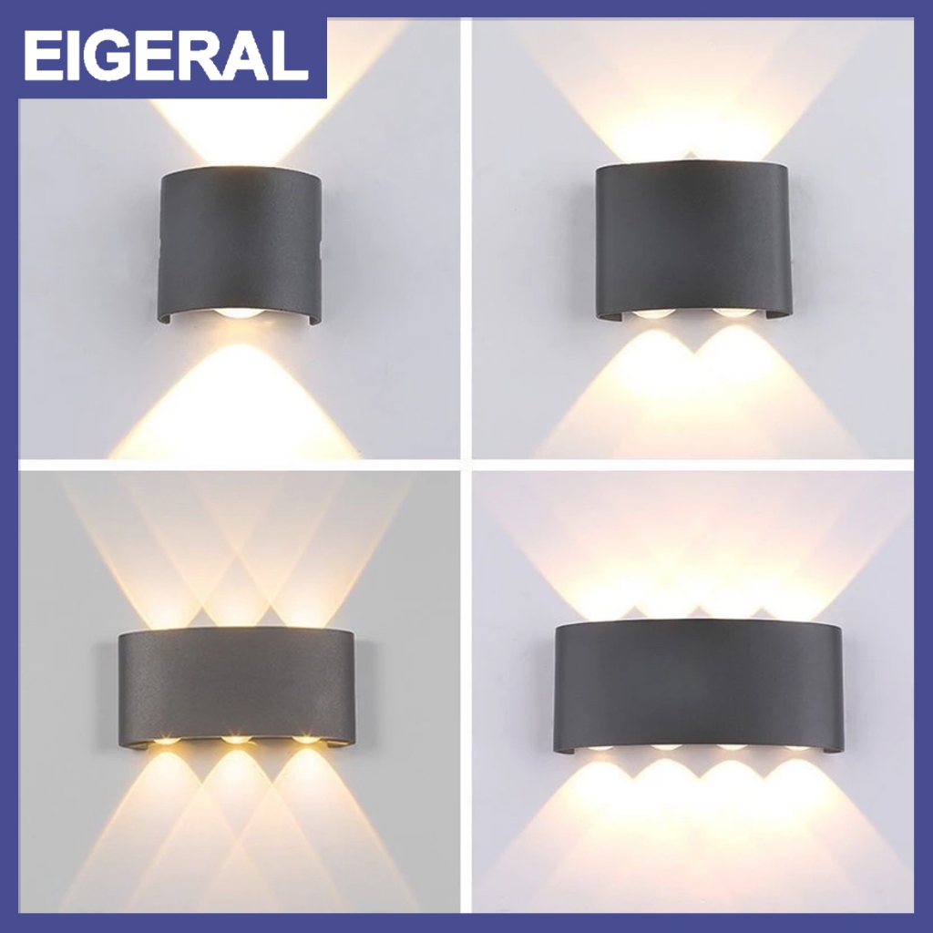 Jual LAMPU DINDING TAMAN LED 2 ARAH 2 / 6 WATT PVC WALL LIGHT OUTDOOR ...