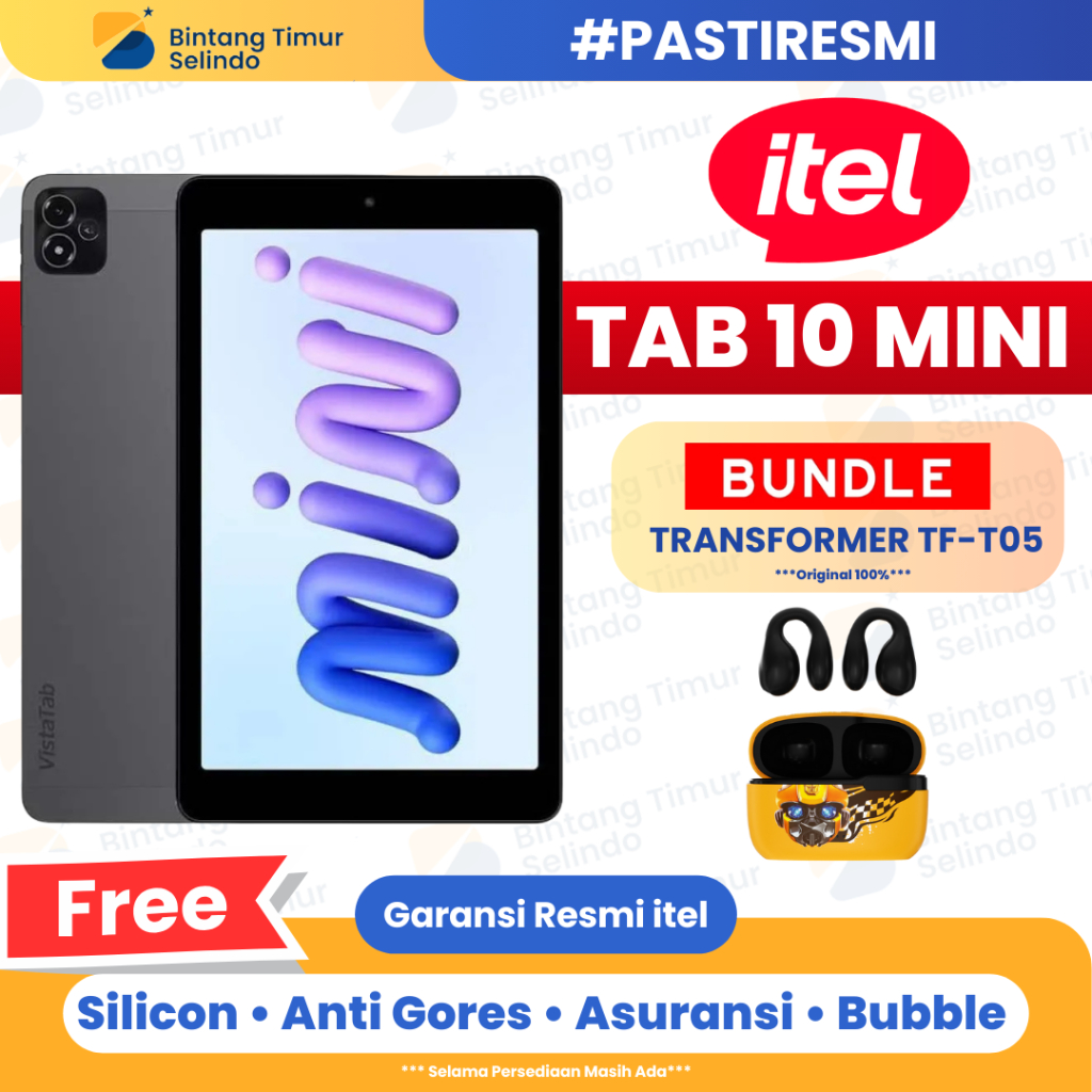 Jual iTel VistaTab 10 Mini 3GB/64GB – Tablet Murah Layar 10” Baterai ...