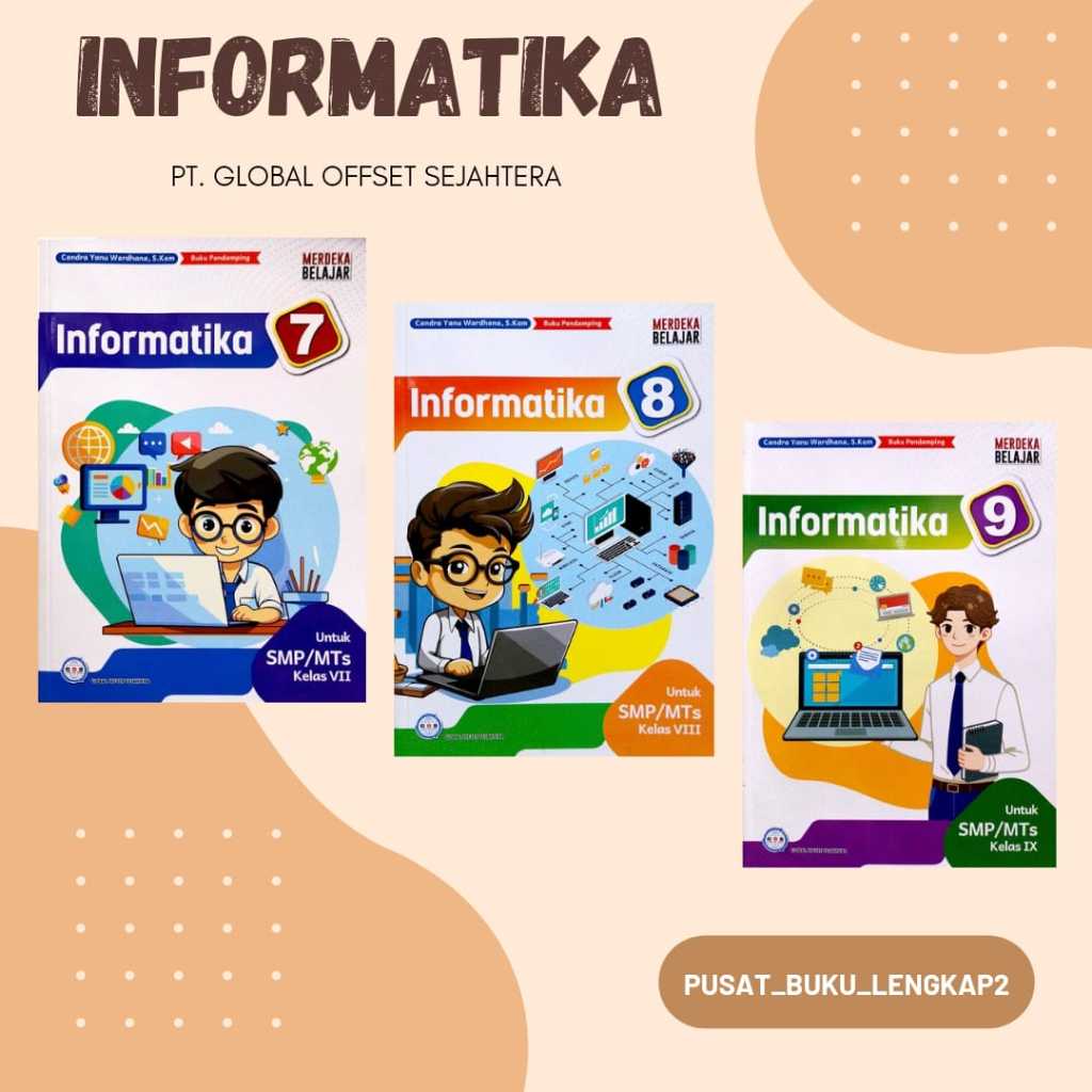 Jual BUKU SISWA INFORMATIKA KELAS 7,8,9 KURIKULUM PENGGERAK-MERDEKA SMP/MTS PENERBIT : GOS ...