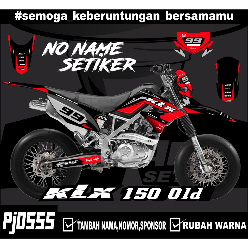 Jual Sticker setiker stiker decal KLX 150 OLD- (pj0555) minimalis ...