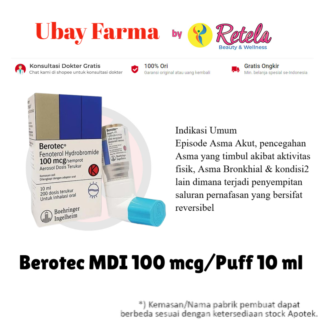 Jual Berotec MDI 100 mcg/Puff 10 ml | Shopee Indonesia