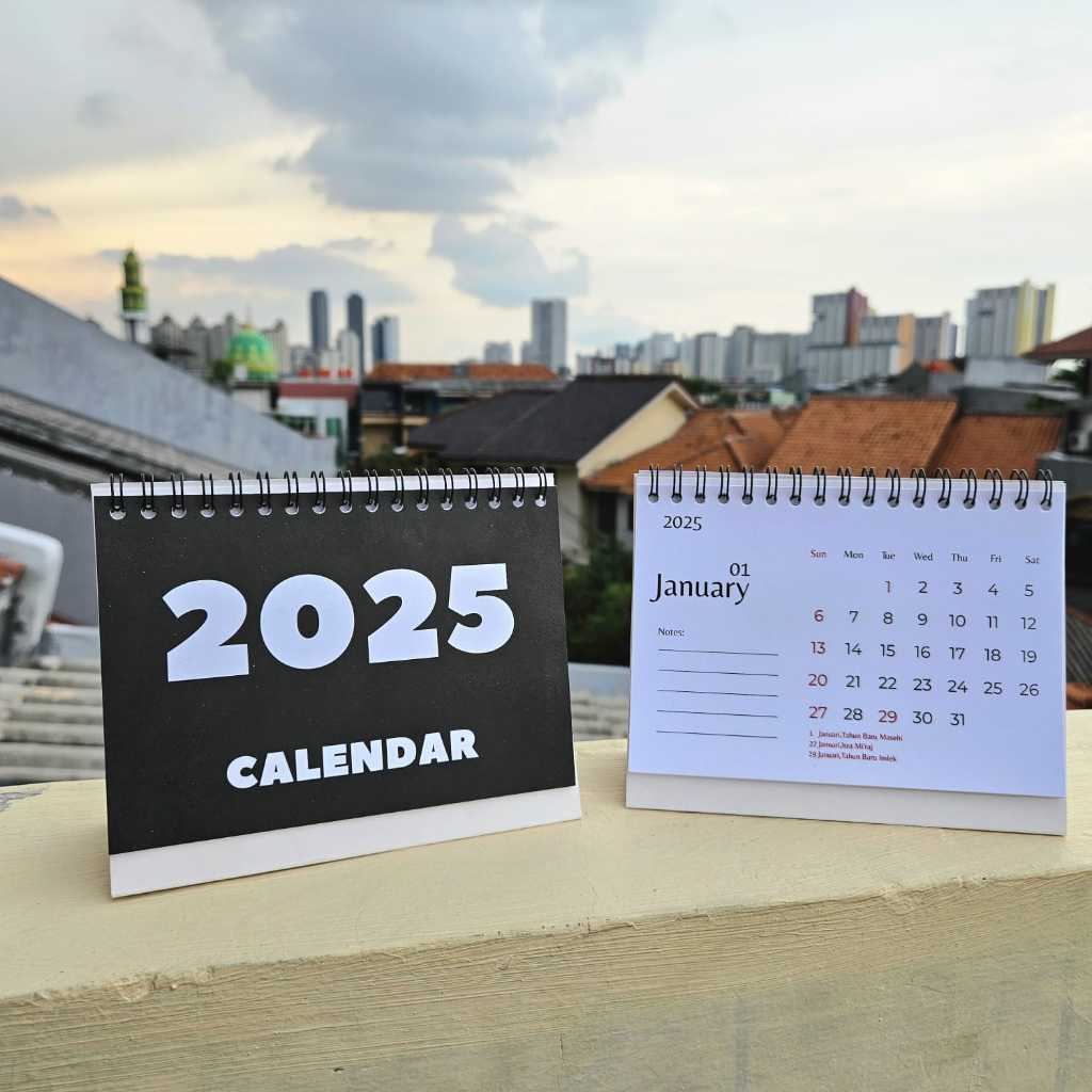 Jual Calendar Meja A6 2025 - Ukuran A6 - Kalender Meja Aesthetic ...