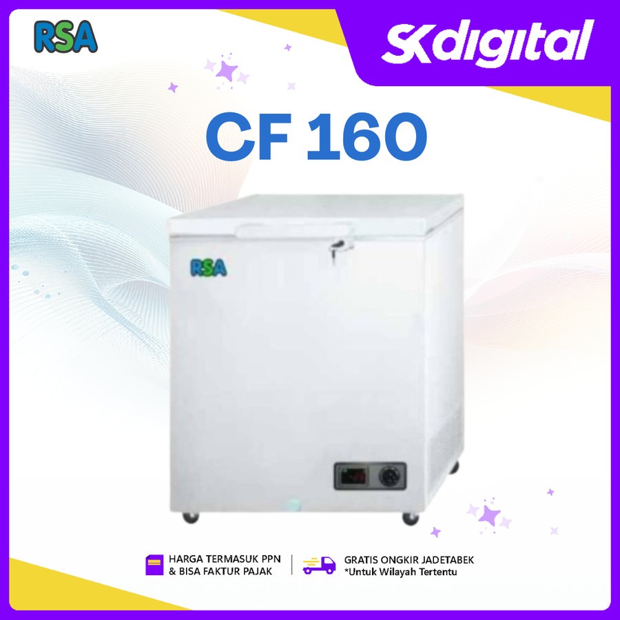 Jual Chest Freezer RSA CF-160 / CF 160 Freezer Box 150 liter | Shopee ...