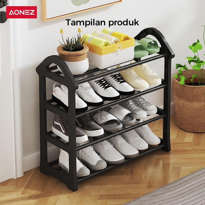 Jual AONEZ Rak Sepatu 4 Susun Berbentuk Rak Sepatu Anak Kartun Lucu ...