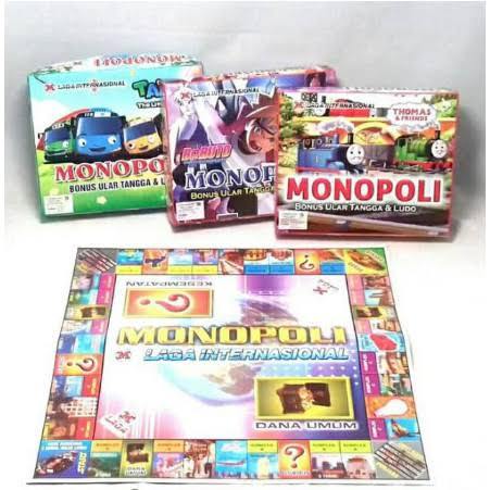 Jual 1 Set Monopoli 3 in 1 besar Set - ludo dan Ular Tangga | Mainan ...