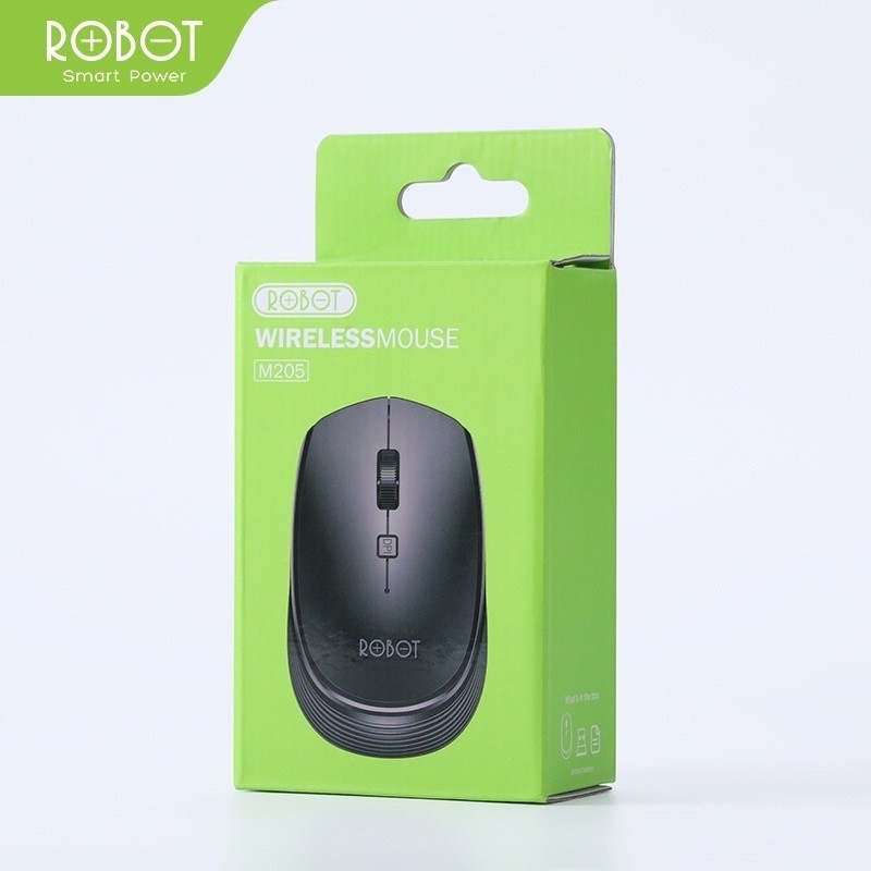Jual promo murah!! ROBOT Mouse Wireless M200 M205 2.4G 800 - 1600DPI Receiver USB | Shopee Indonesia