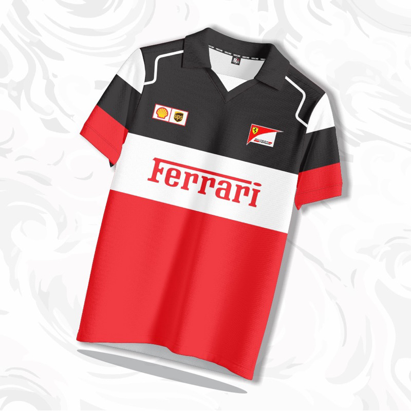 Jual RIDELINE - JERSEY/VINTAGE/RETRO/ TEAM FERRARI FORMULA ONE F1 ...