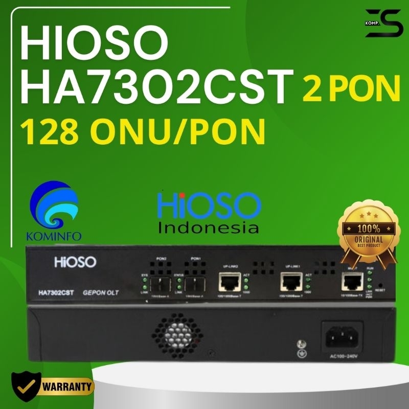 Jual OLT Epon Hioso HA7302CST - Olt Epon - Garansi Resmi - Postel ...