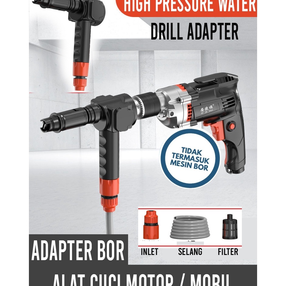 Jual Obral Terbatas Adaptor Bor Alat steam cuci motor mobil Jet Cleaner ...