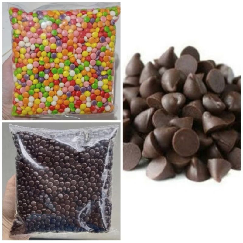 Jual 1kg Choco chips 1/2 bulat - chocochip - chocochips - chocolate ...