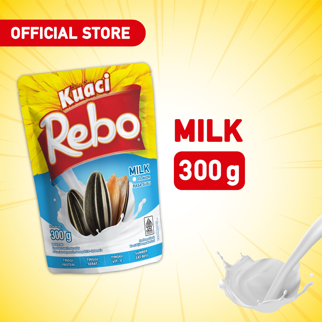 Jual Rebo Kuaci Rasa Milk 300 Gram | Shopee Indonesia