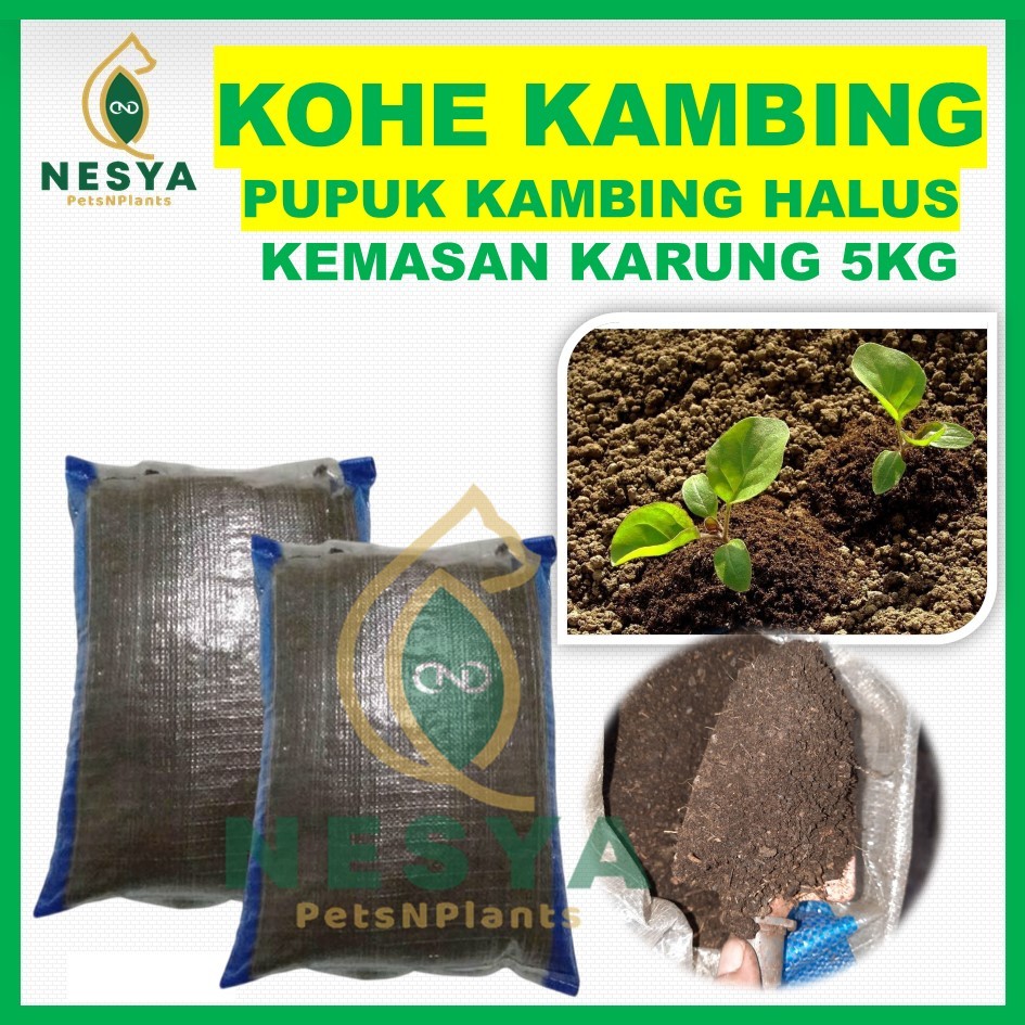 Jual Pupuk Kandang KOHE Kambing Halus Kemasan Karung 5kg Untuk Media ...