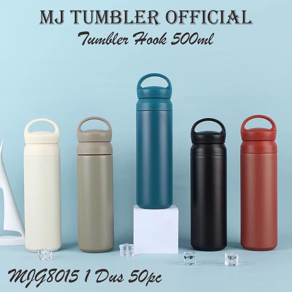 Jual [ MJG8015 ] Tumbler Travel Hook 500ml Stainless Polos Tahan Panas ...