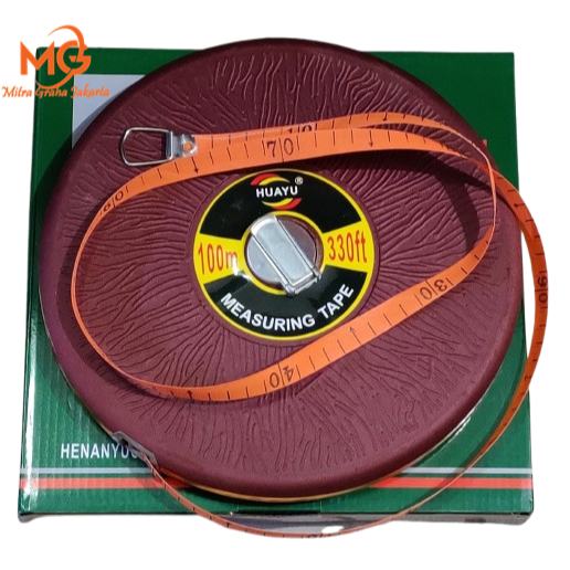 Jual Meteran Tancap Gulung Baju-Badan-Tanah Kain Bulat 30 50 100 Meter ...