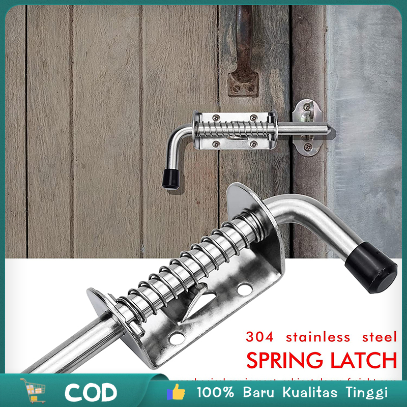 Jual 12cm Spring Loaded Hinges Stainless Steel Engsel Panel Spring ...