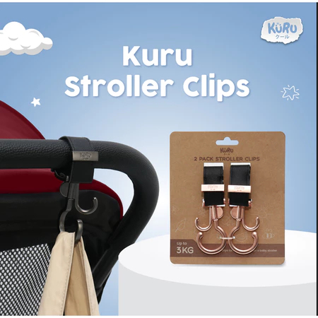 Jual KURU On The Go Metal Stroller Hook Clips | Gantungan Stroller ...