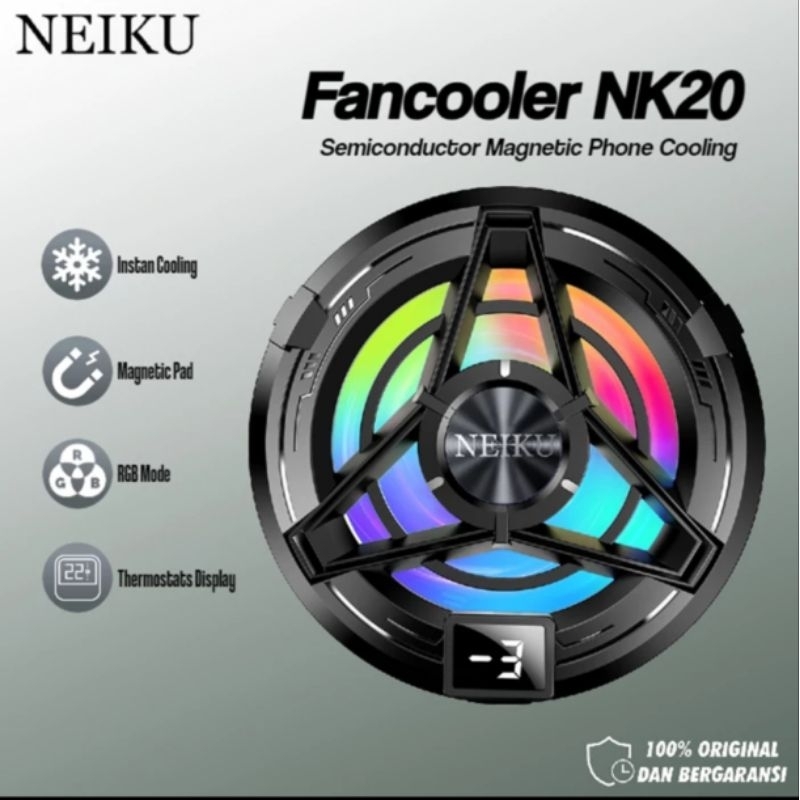 Jual NEIKU NK20 Fan Cooler Radiator 2 In 1 Clip And Magnetic Phone Cooler Kipas Pendingin ...