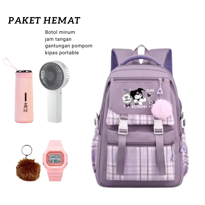 Jual Fikbag-tas ransel sekolah anak perempuan motif kartun korumi-ransel sekolah SD SMP dan SMA ...