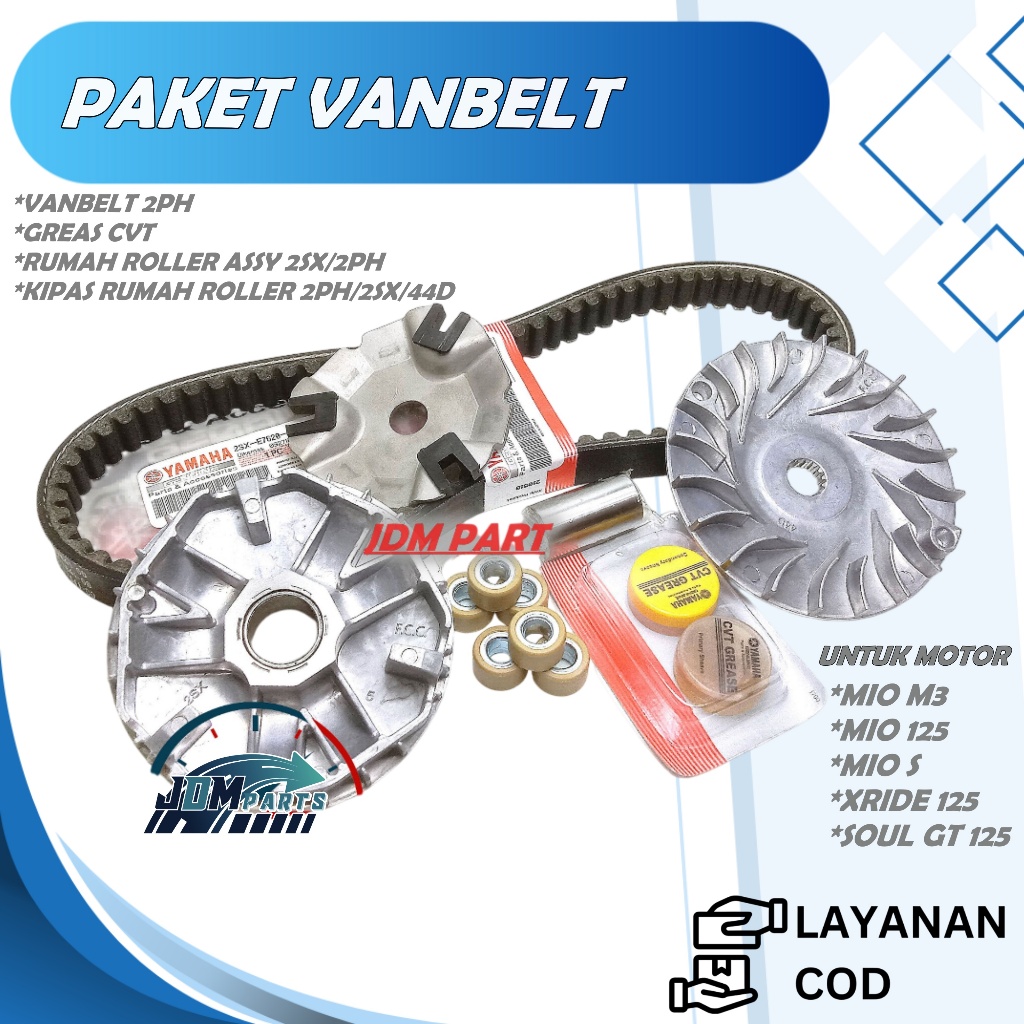 Jual PAKET VANBELT ONLY 2PH + RUMAH ROLLER ASSY 2PH/2SX + KIPAS RUMAH ...