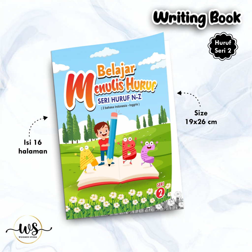 Jual BUKU WRITING BOOK SERI 2- BUKU EDUKASI ANAK LATIHAN MENULIS HURUF ...