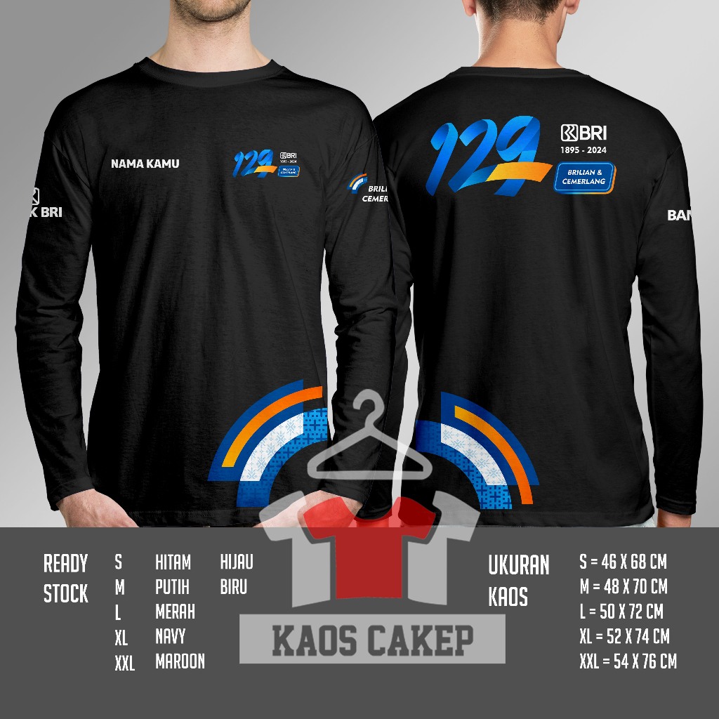 Jual Kaos BRILian Limited Edition HUT BRI 129 BRILian dan Cemerlang ...