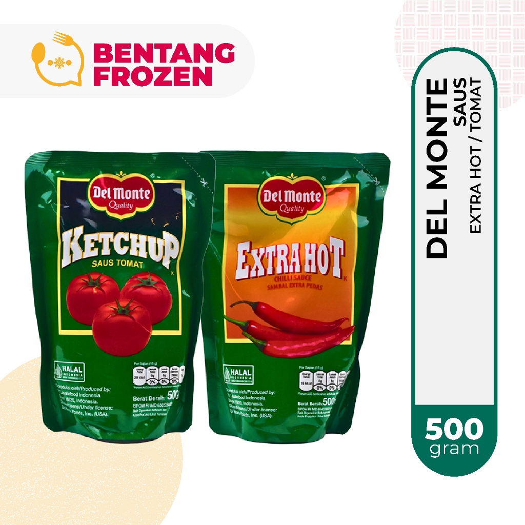 Jual Delmonte Saus Tomat / Extra Hot Pouch 500gr / Saus Sambal | Shopee ...