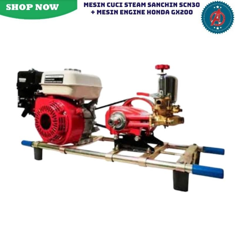 Jual Mesin Cuci Steam Sanchin SCN 30 + Mesin Engine Honda GX 200 6½ | Shopee Indonesia