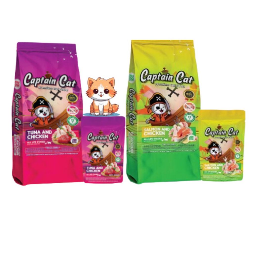 Jual Captain Cat Dry Food All Life Stage 800gr Chicken Tuna & Chiken ...