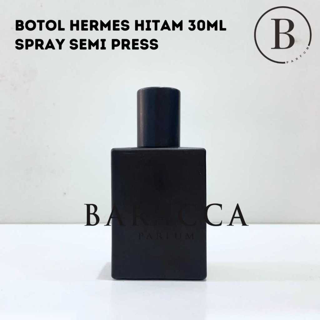 Jual Botol Parfum Hermes Full Hitam 30ML Semi Press - Botol Hermes Semi ...