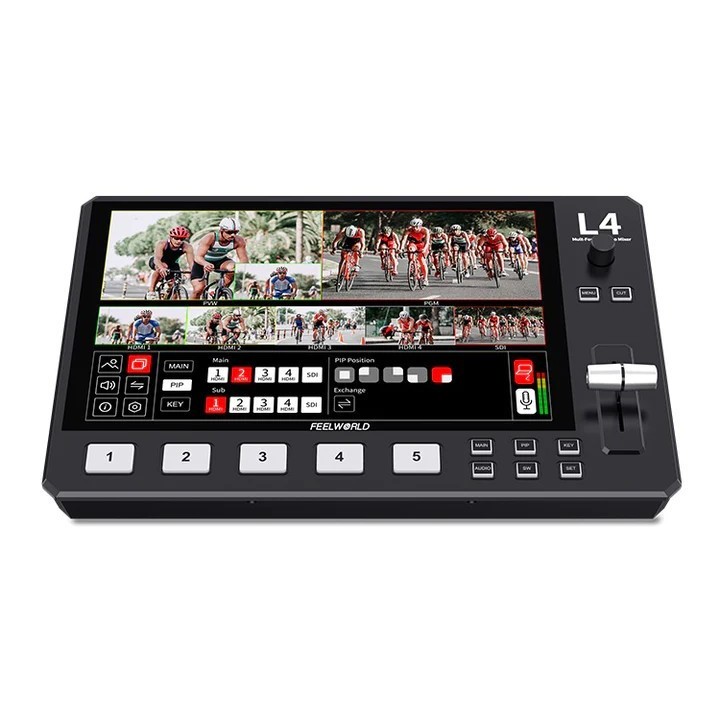 Jual Feelworld L4 Multi-format Video Mixer Switcher Streaming Layar ...