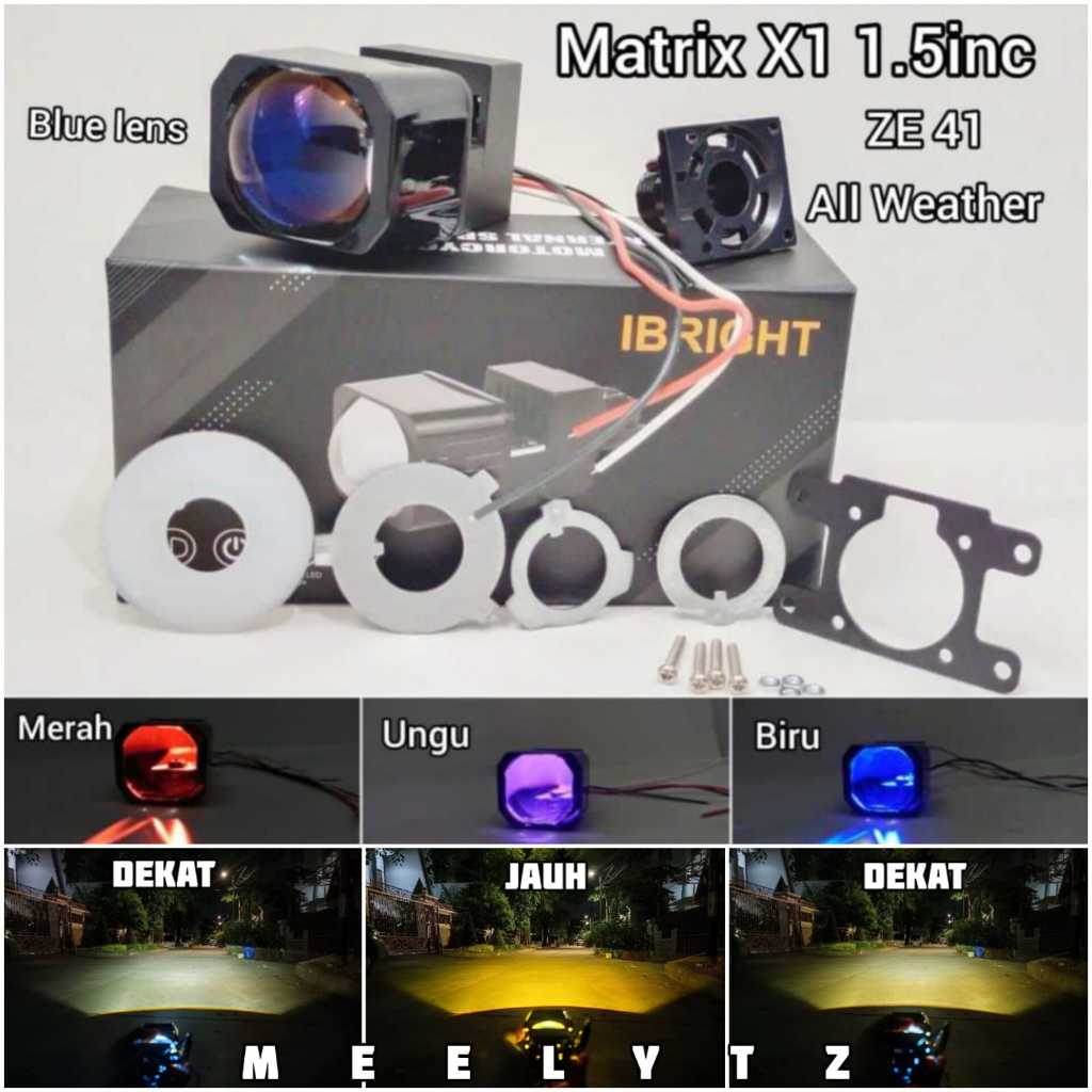 Jual Projector Biled Matrix X1 Plus Devil IBRIGHT 1,5inc ZE 40 ZE 41 ...