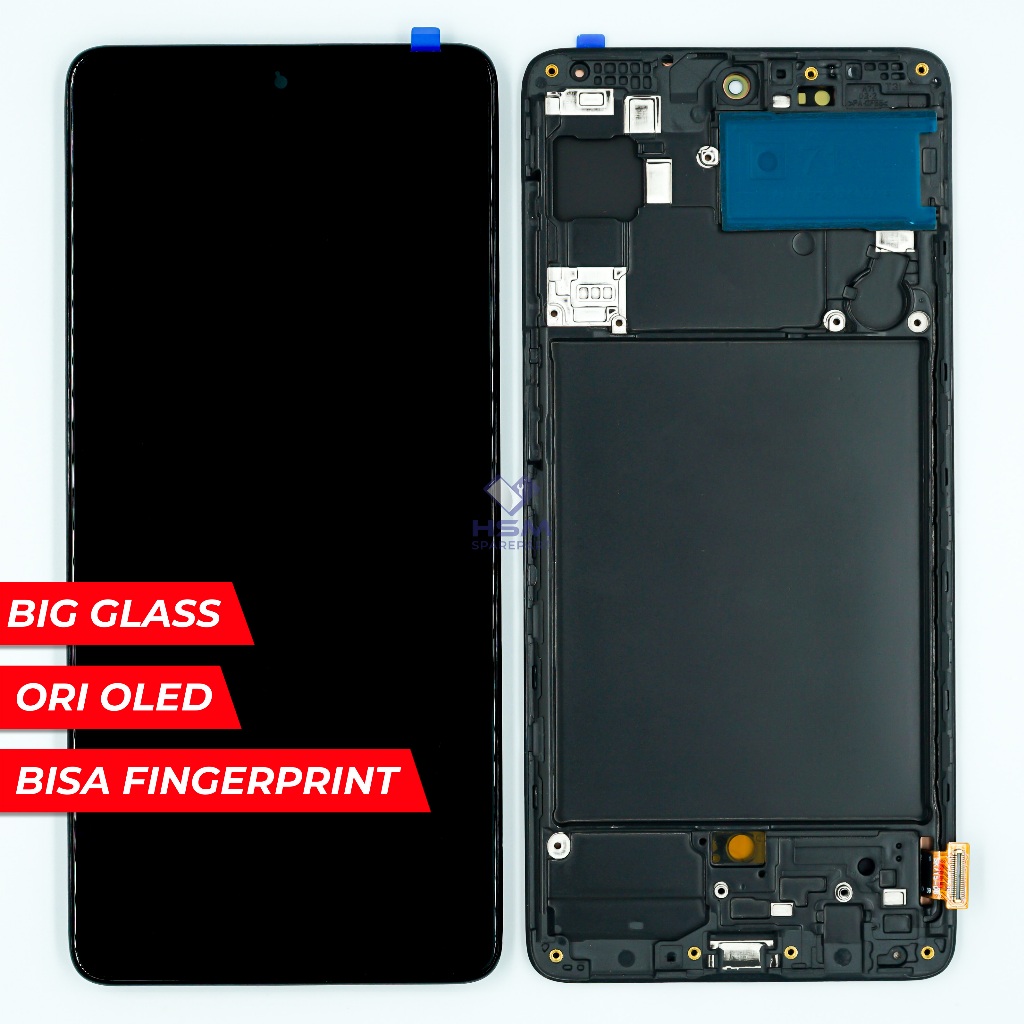 Jual LCD SAMSUNG GALAXY A71 2020/A715F OLED FINGERPRINT FULLSET ...