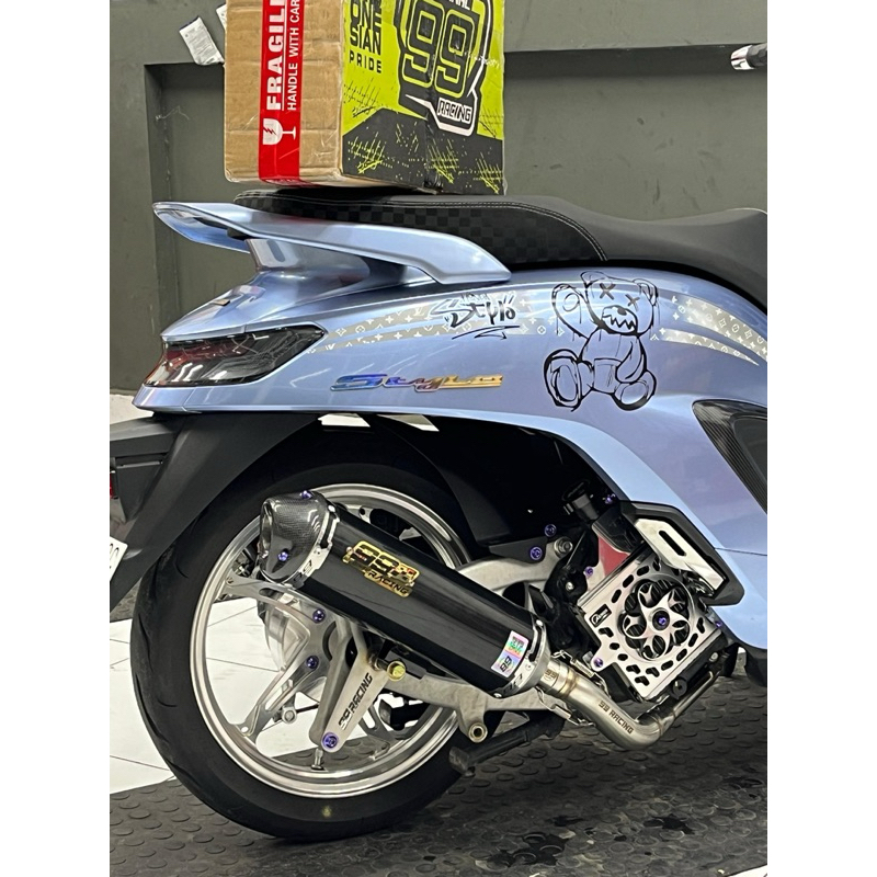 Jual Knalpot Stylo 160 Honda 160 Full System Original 99 Racing Type SR ...