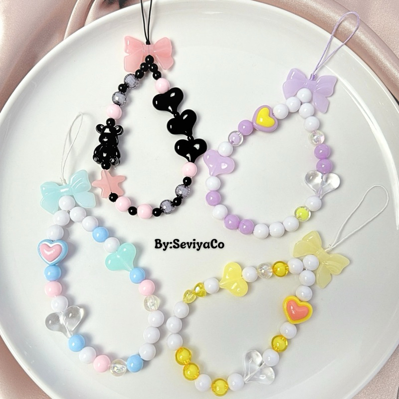 Jual STRAP HP MANIK/GANTUNGAN HP MANIK BEADS AESTHETIC LUCU/PHONE STRAP ...