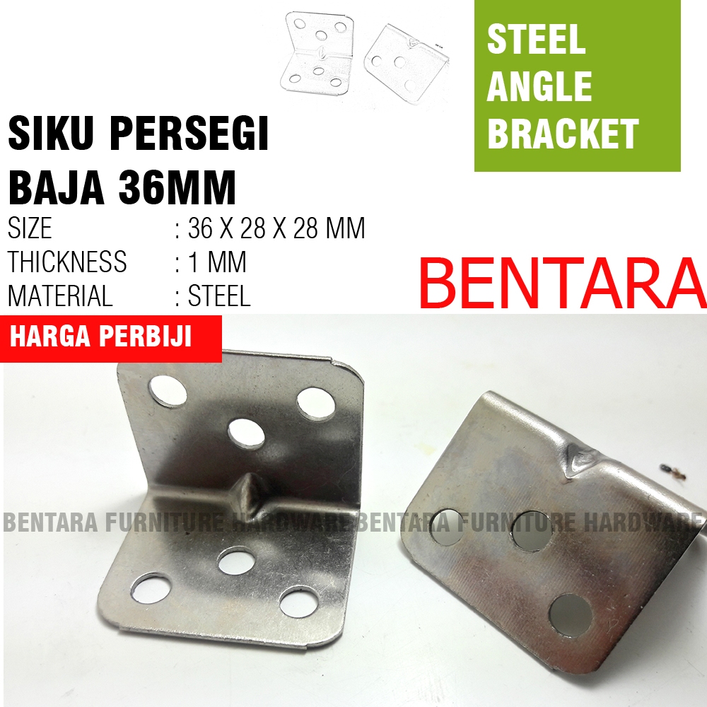 Jual SP-BE SIKU PERSEGI BESI 36 X 28 X 28 MM BRAKET - Iron Steel Angle ...