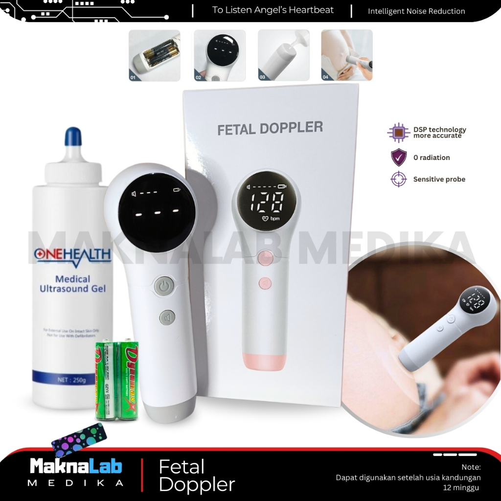 Jual Fetal Doppler U6-25 Alat Deteksi Detak Jantung Bayi / Fetal ...