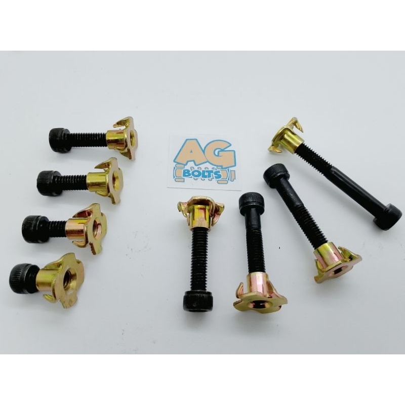 Jual Baut Speaker 1 s/d 5 cm L Baja Hitam M6 + MUR CAKAR 6mm | Shopee Indonesia