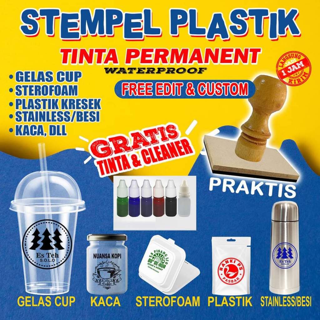 Jual STEMPEL CUP | STEMPEL STEROFOAM | STEMPEL PLASTIK free tinta ...