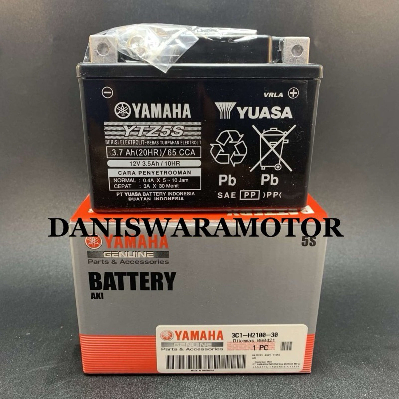 Jual AKI KERING KPH BEAT VARIO 12V 3,5Ah YTZ5S 3C1-H2100-30 YAMAHA YGP ...