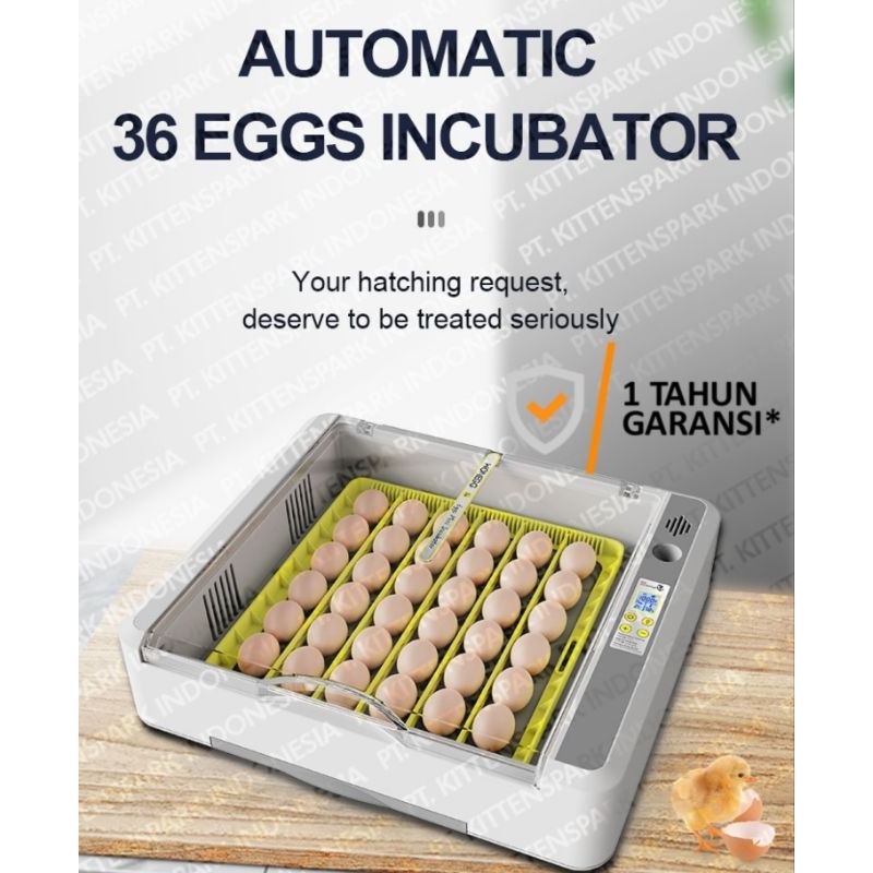 Jual Mesin Tetas Telur Otomatis Kapasitas 36 Telur incubator digital ...